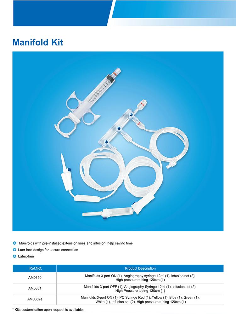 Medical Supplier Manifold Kits Disposable Medical Manifold Set ...